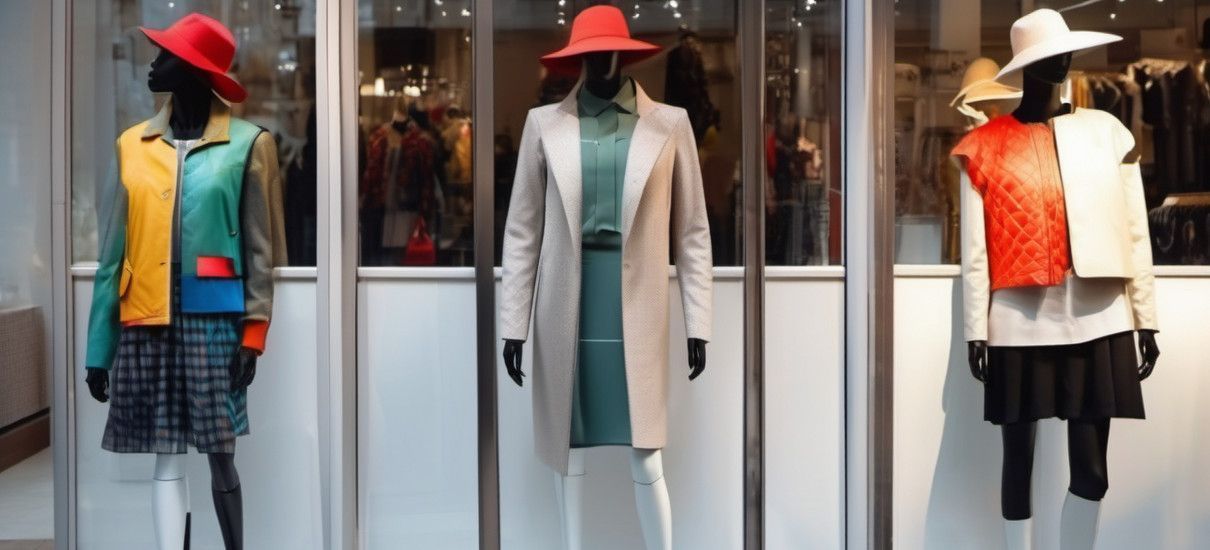 Mannequins de vitrine, buste mannequin, et agencement de magasin